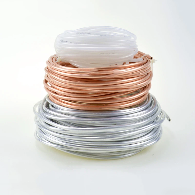 1Meter 4mm 6mm 8mm OD Lubricating Oil Pipe Copper Aluminum Nylon Tube ...