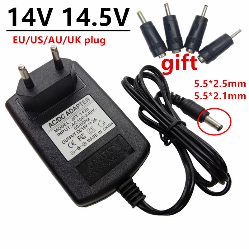 Universele Voeding Adapter 14V 14.5 V Ac/Dc Adapter 110V 220V Naar 14 14.5 V volt Adaptador 4Pcs ...