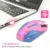 Rechargeable Wireless Mouse Silent Mouse Pink Luminous Dva Computer ...