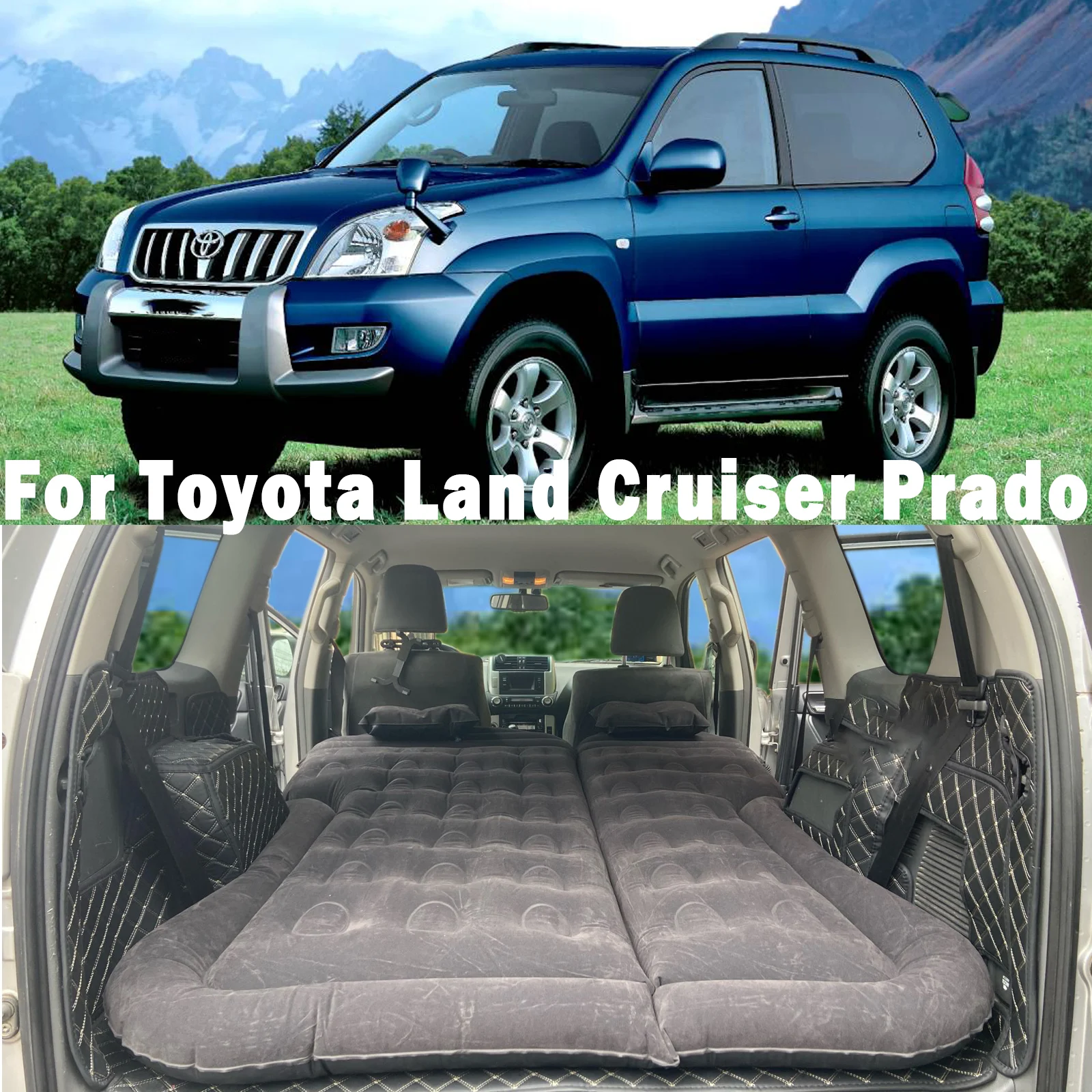 Car-Inflatable-Mattress-Travel-Bed-Sleeping-Pad-for-Toyota-Land-Cruiser ...