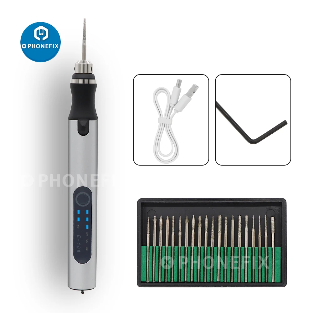 3 Speed 15000rpm E108 Mini Electric Grinder Cordless Grinding Machine ...