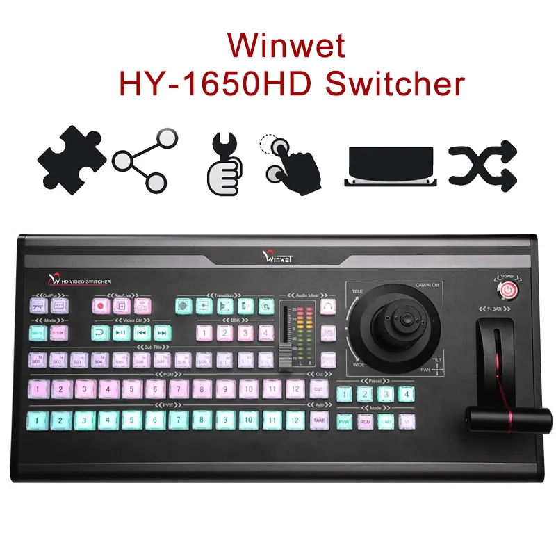 Winwet-HY-1650HD-Vmix-Control-Panel-Switcher-for-Live-Broadcast-New ...