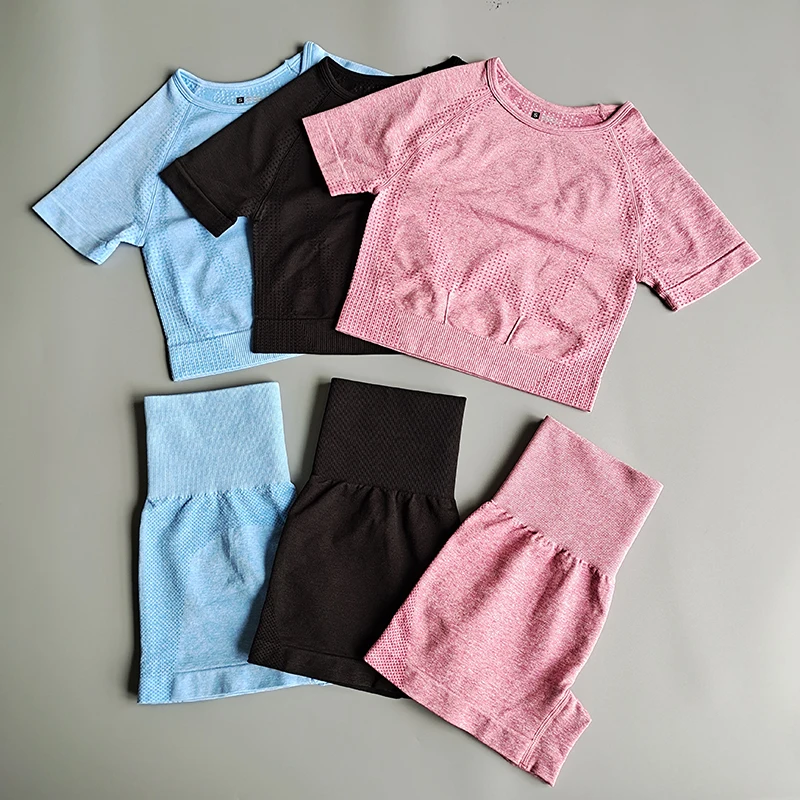 Fitness Women Yoga Set Gym 2 Piece Bras+Seamless Leggings Push Up Pants Exercise Padded Workout ...