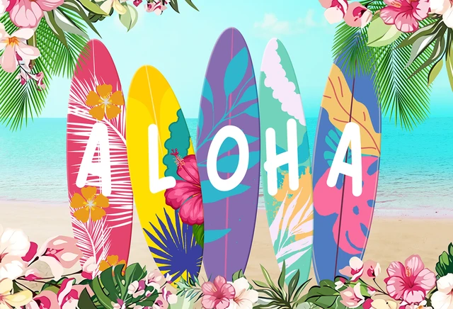 Hawaiian Background Aloha