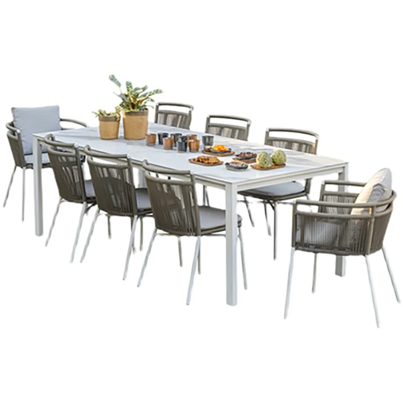 Outdoor-garden-open-air-villa-courtyard-table-and-chair-combination ...