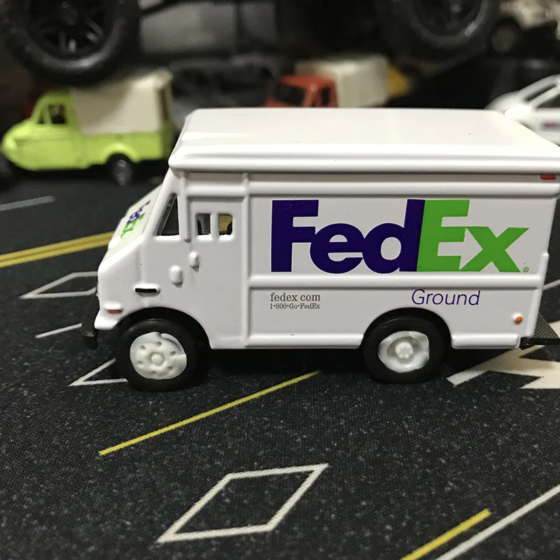 Diecast-Alloy-FedEx-Car-Model-Collection-Adult-Decoration-Static ...