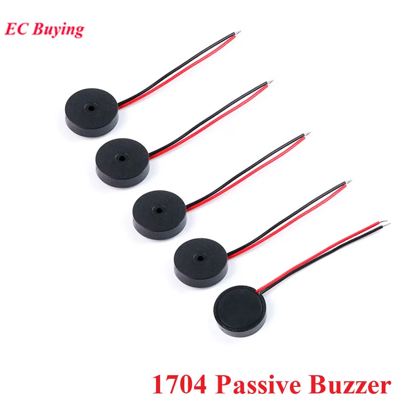 5pcs 1704 Passive Buzzer Piezoelectric Speaker Frequency 4000hz 17*4mm ...