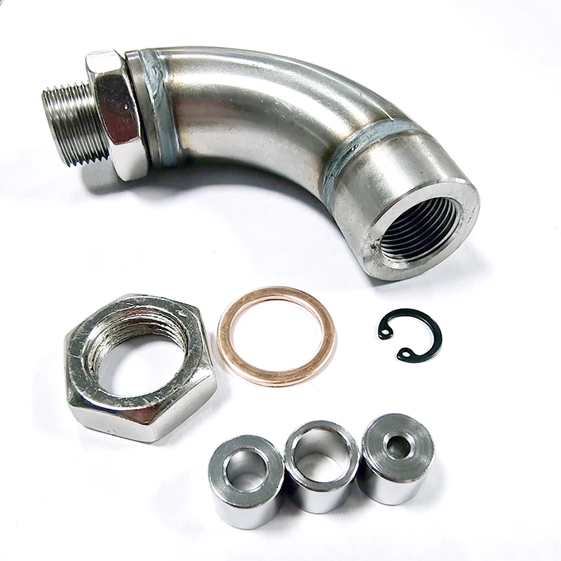 Stainless Steel Exhaust Catalytic Converter M18X1.5 J-Style O2 Oxygen ...