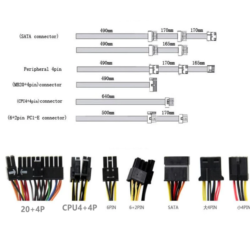 Original PSU For Huntkey Intel Active PFC 80plus Bronze 450W Power Supply Jumper 450B HK550-35FP ...