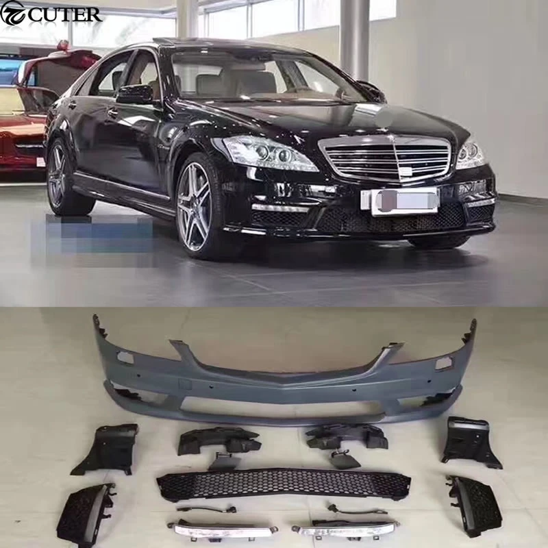 W221 S350 S65 S63 Amg Style Car Body Kit Pp Unpainted Front Rear Bumper ...