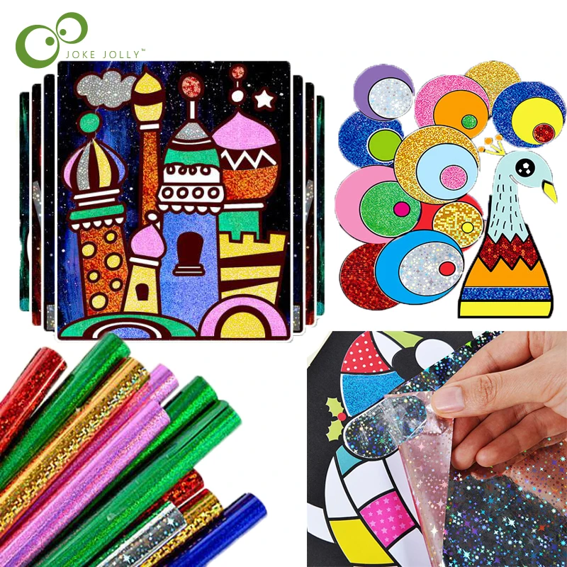 9pcs-15pcs-Children-s-DIY-Shining-Magic-Transfer-Colorful-sticker ...