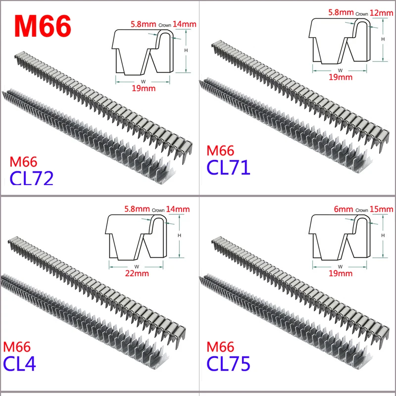 100PCS-Air-Clinch-Clip-Guns-Spring-Tools-M66-M45-M46-CL-14-16-72 ...