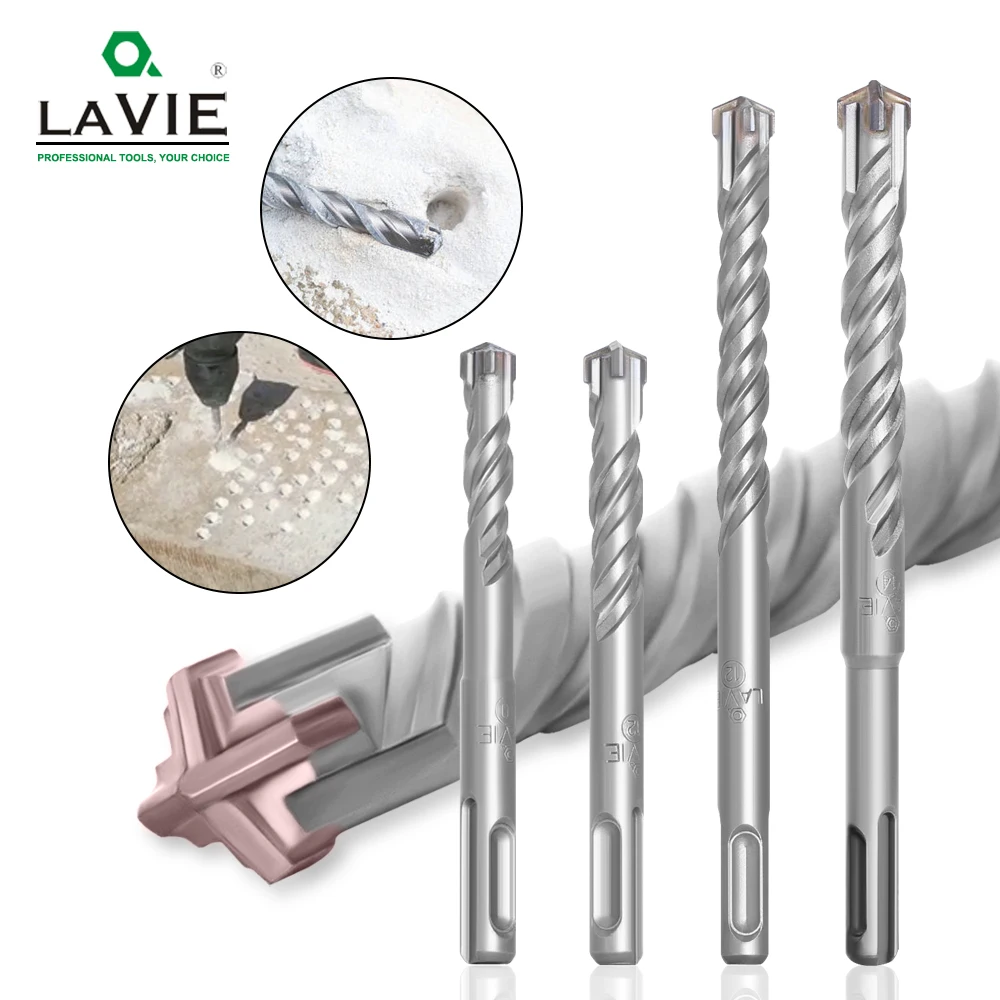 1pc Concrete SDS Plus Drill Bit Cross Tips 4 Cutters 110mm 160mm Wall ...