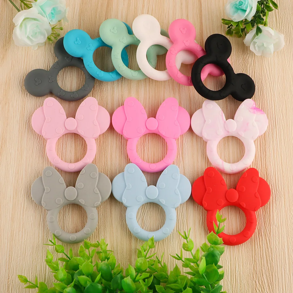 Silicone Teething Toy Cartoon | Animal Baby Teether Silicone | Mouse ...