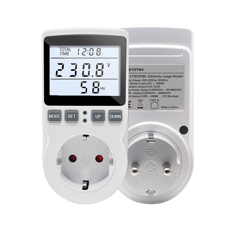 Digital-AC-Power-Meter-Wattmeter-Socket-Voltmeter-Ammeter-Electric ...