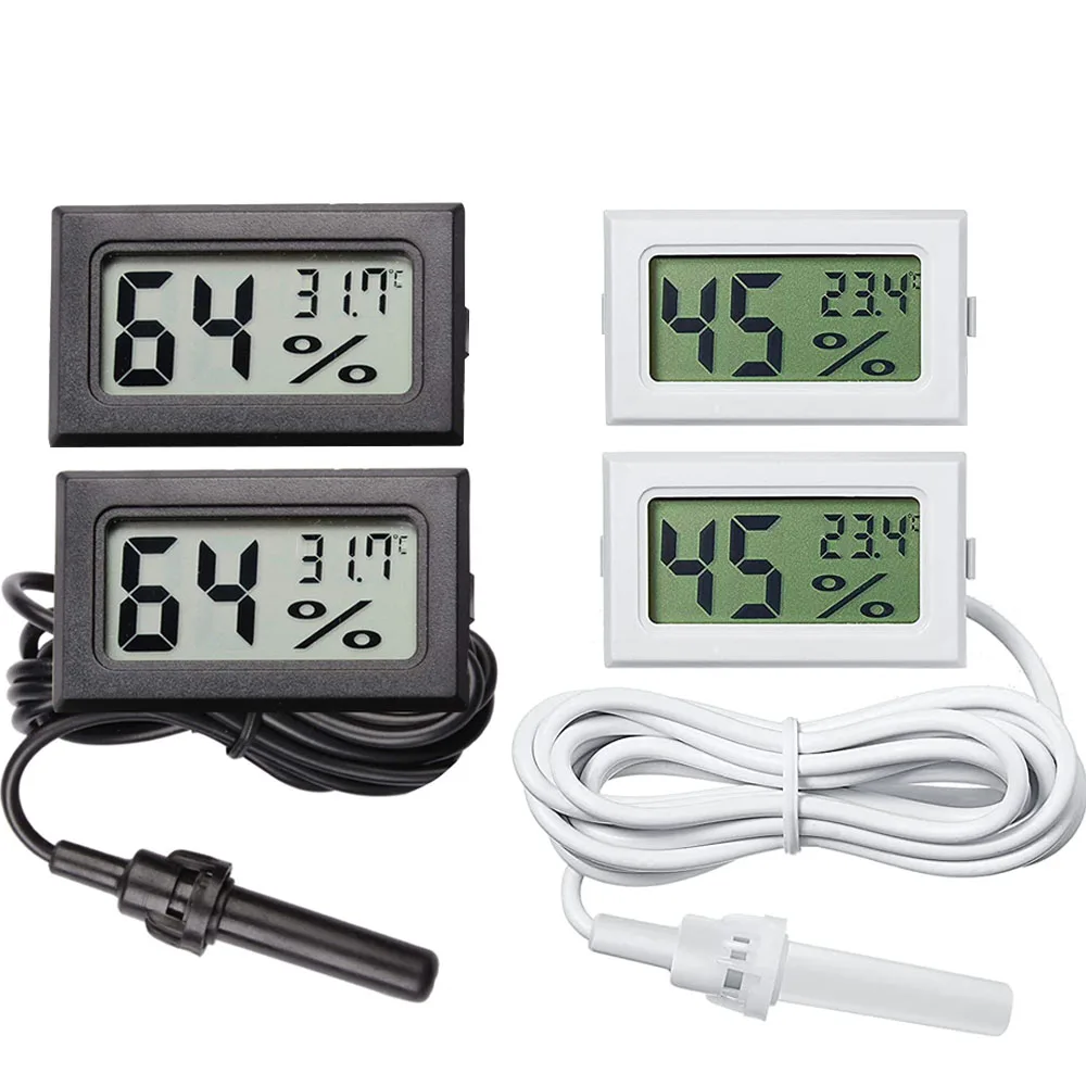 Digital-Thermometer-Hygrometer-Mini-LCD-Humidity-Meter-Freezer-Fridge ...