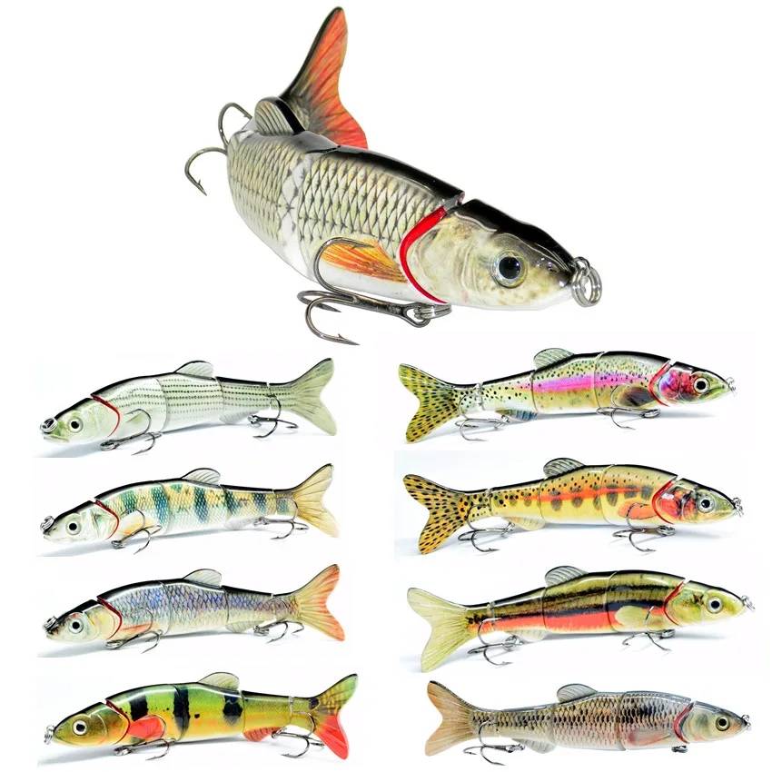 Abziyat-5-Section-6-5inch-Fishing-Lure-CrankBait-Swimbait-Bass-Shad ...