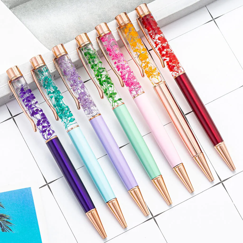Stylo-bille-fleurs-en-m-tal-1-pi-ce-stylo-fleurs-dynamiques-stylo ...