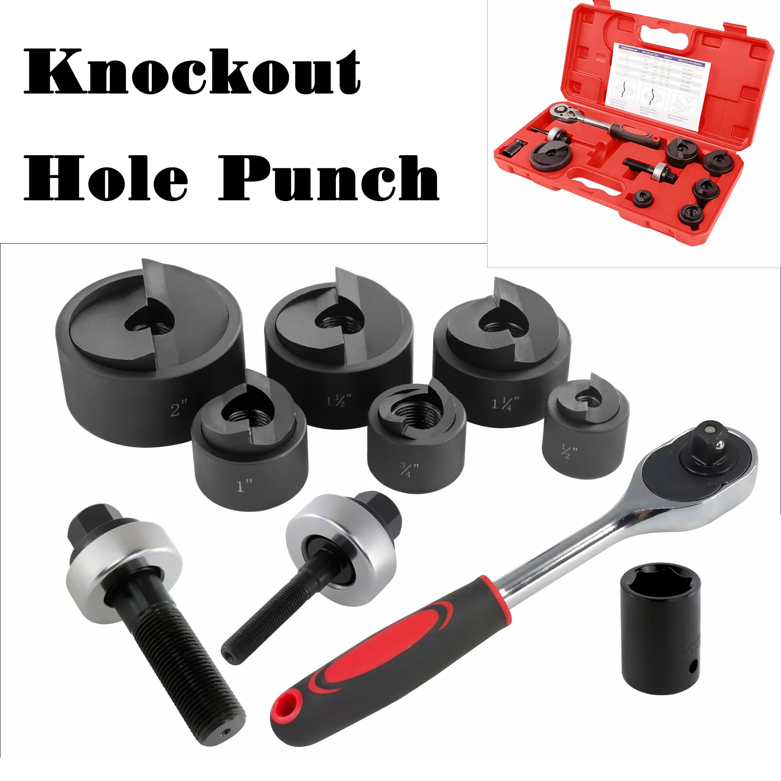 iGeelee Manual Knockout Punch Kit Portable Hole Making Tool MK-60 range ...