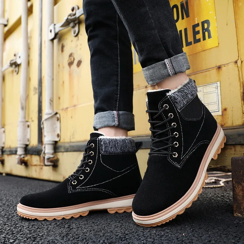 Botas de moda para hombre Botas cortas de estilo británico para hombre ...