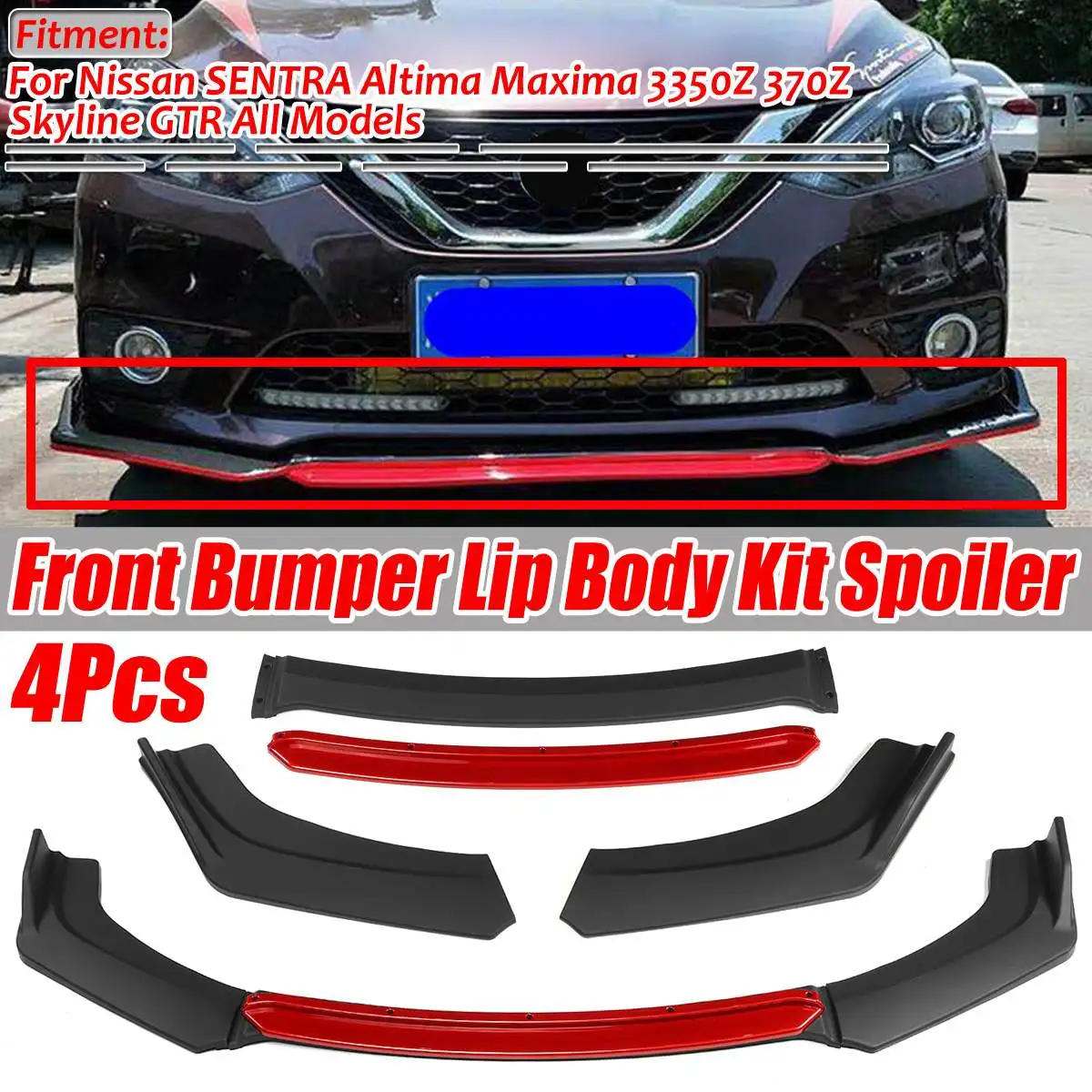Carbon Fiber Fins KELEIMAI Car Accessories Fit For Nissan Altima 2019 ...