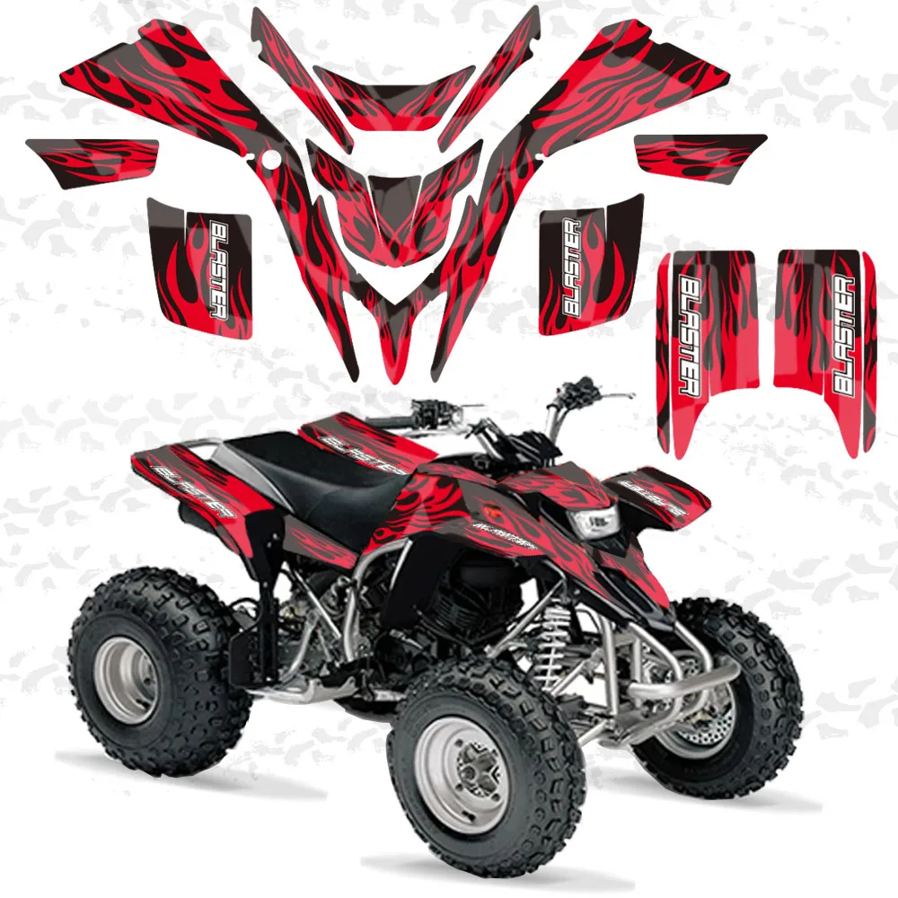 0214 Fire New Style Decals Stickers Graphics For Yamaha Blaster Yfs200 ...