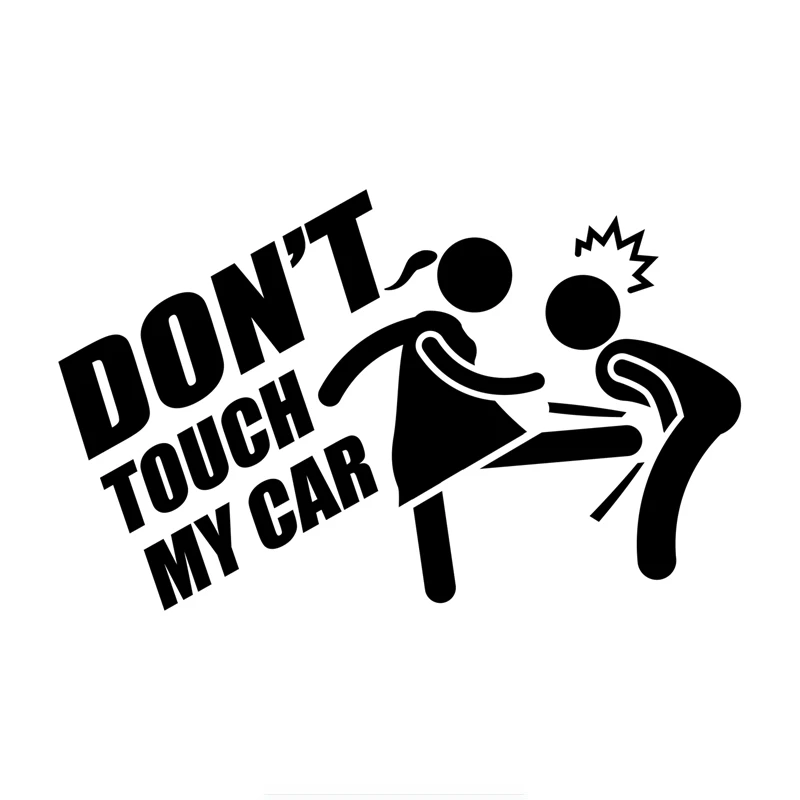 Engraçado não toque no meu carro etiqueta do carro automóveis ...