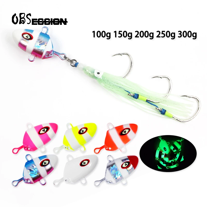 Dhu Fishing Lucanus Jigs 100g 150g 200g 250g 300g Kabura Bullet Metal ...