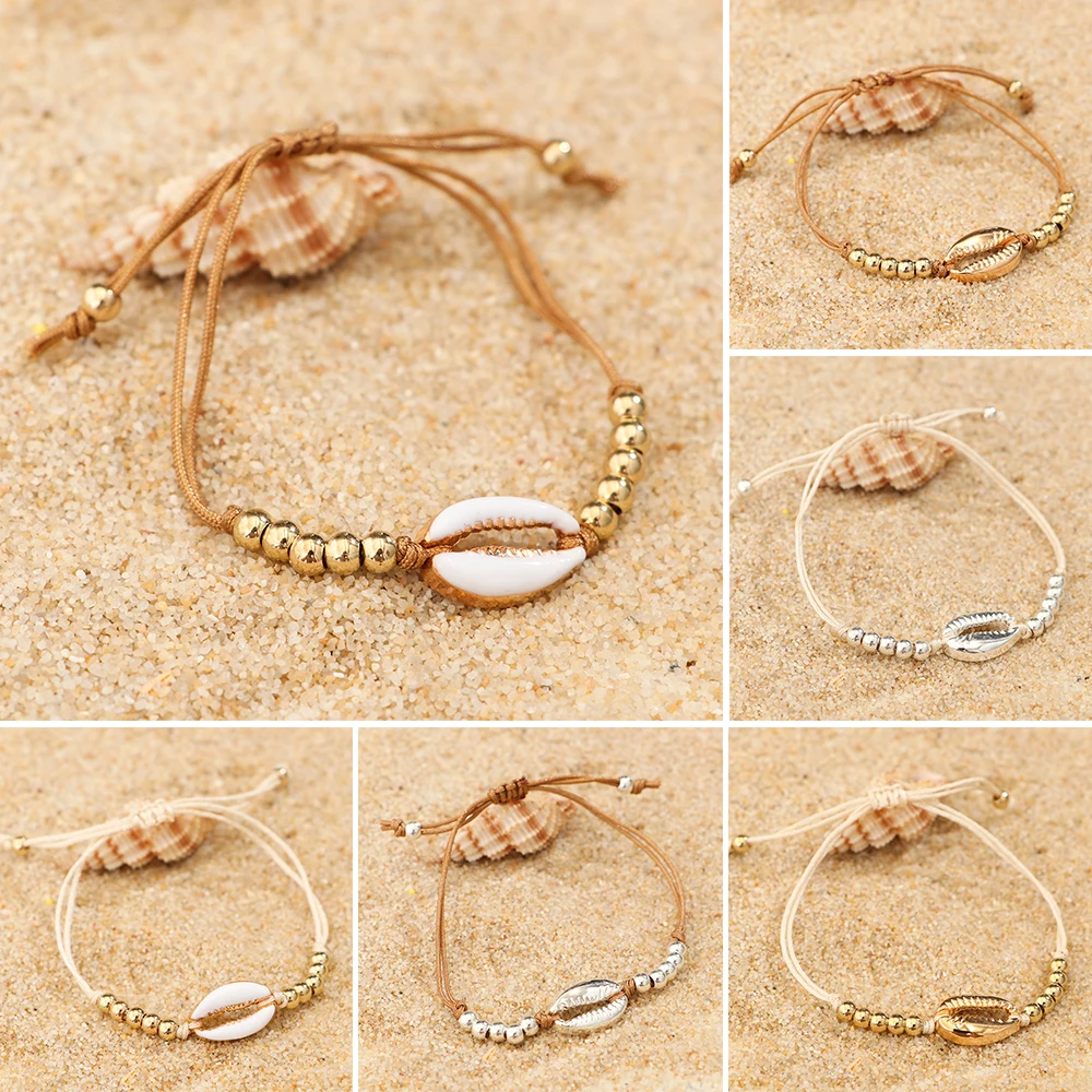 Handmade-Sea-Shell-charm-Bracelets-For-Women-Bohemian-Beach-Cowrie ...
