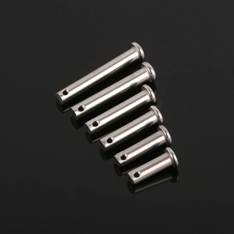 304 Stainless Steel M6 M8 M10 Dowel Pin Flat Head Hole Column Axial ...