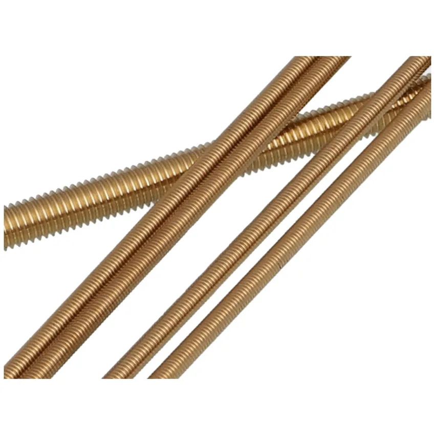 1-5PCS M2 M2.5 M3 M4 M5 M6 M8 M10 M12 Brass Threaded Rod Studding Screw ...