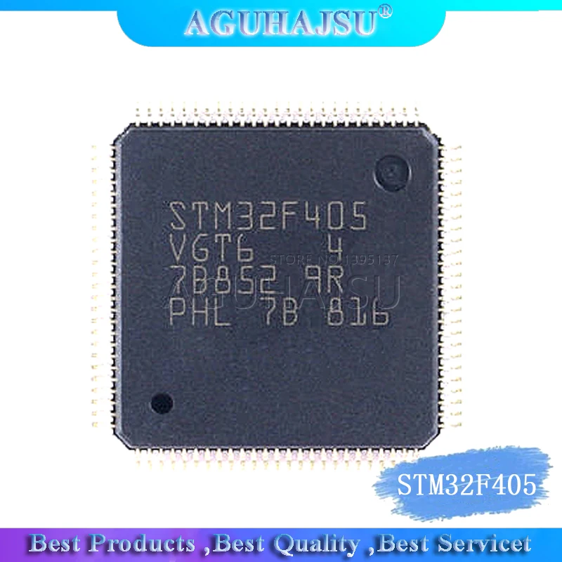 5 pçs stm32f405rgt6 qfp64 stm32f405 qfp braço novo e original ic frete ...
