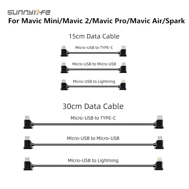 15cm/30cm Data Cable For DJI Mini SE/ Mavic Mini/ Mavic 2/ Mavic Pro ...