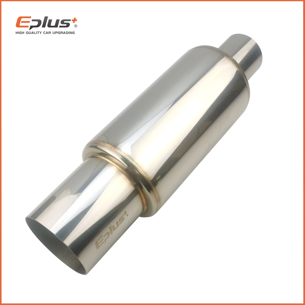 EPLUS – silencieux d'échappement universel à rangée droite, 51/63mm, en ...