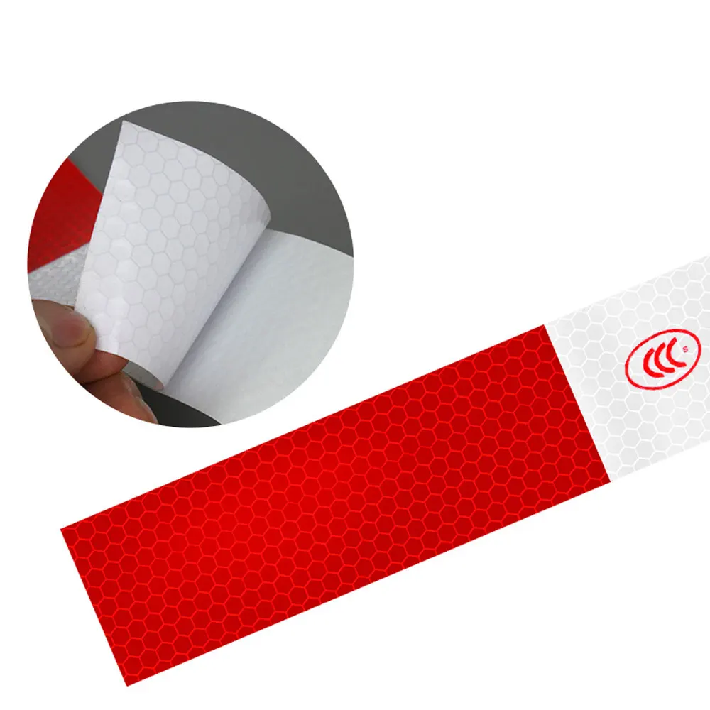 50pcs 5*30cm Car Reflective Stickers Warning Strip Reflective Truck ...