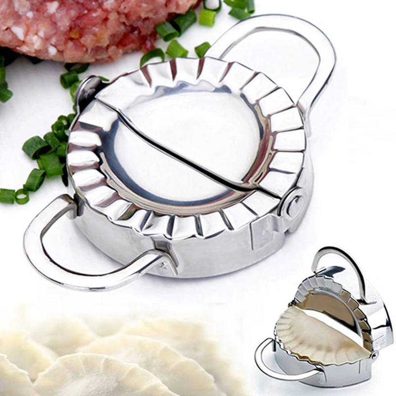 Kitchen-Utensil-Gadget-Accessories-Stainless-Steel-Dumpling-Making-Mold ...