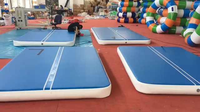 Free Shipping 1x1m,2x2m,3x3m,Thick 20cm Inflatable Air Track Gymnastics ...