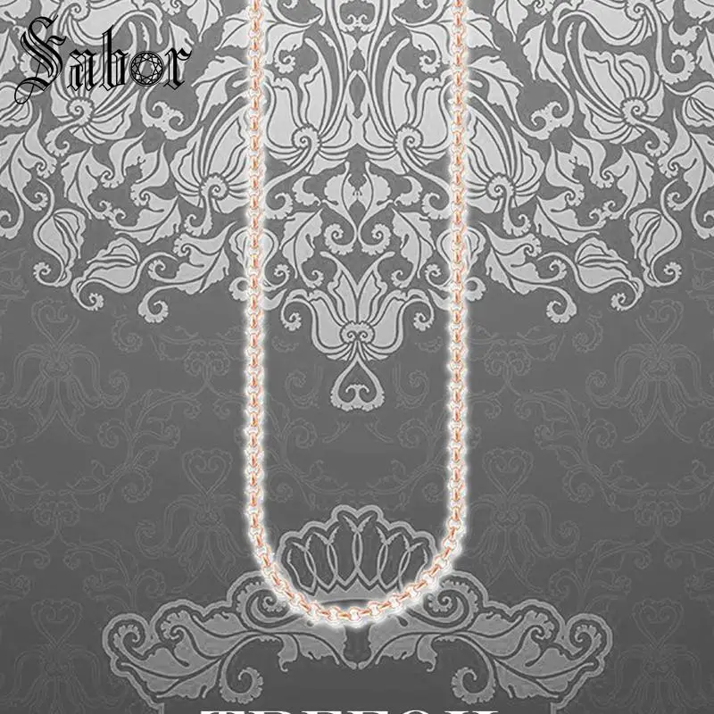 Collar de cadena de eslabones redondos Belcher para mujer, joyería ...