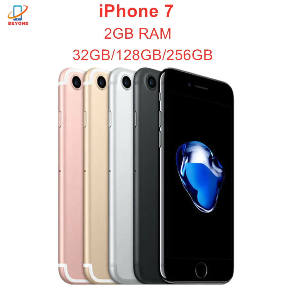 Apple iPhone 7 iPhone7 32/128/256GB ROM Original 4.7' ISP LCD 2GB RAM IOS A10 Quad Core NFC ...