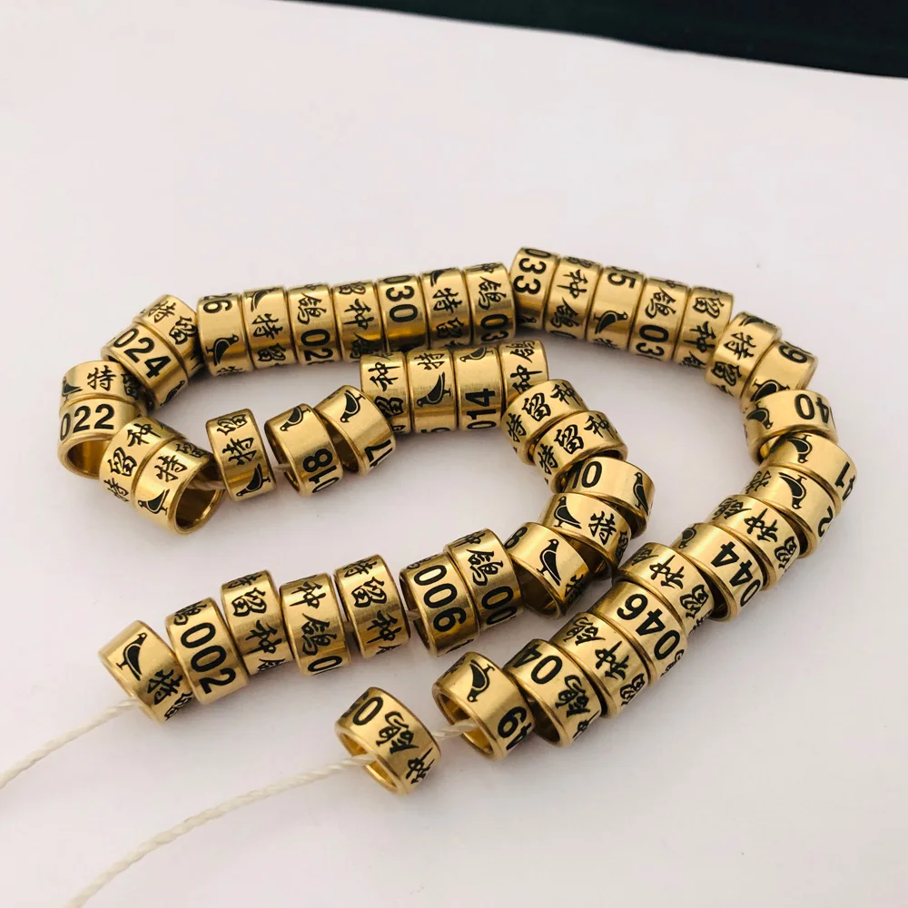 100pcs-Bird-parrot-Dove-Pigeon-Copper-Aluminum-Leg-Rings-Custom ...