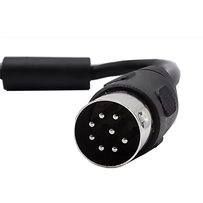 DIN 8-Pin MIDI Cable Splitter Y Cable Adapter One 8-Pin Male to Two ...