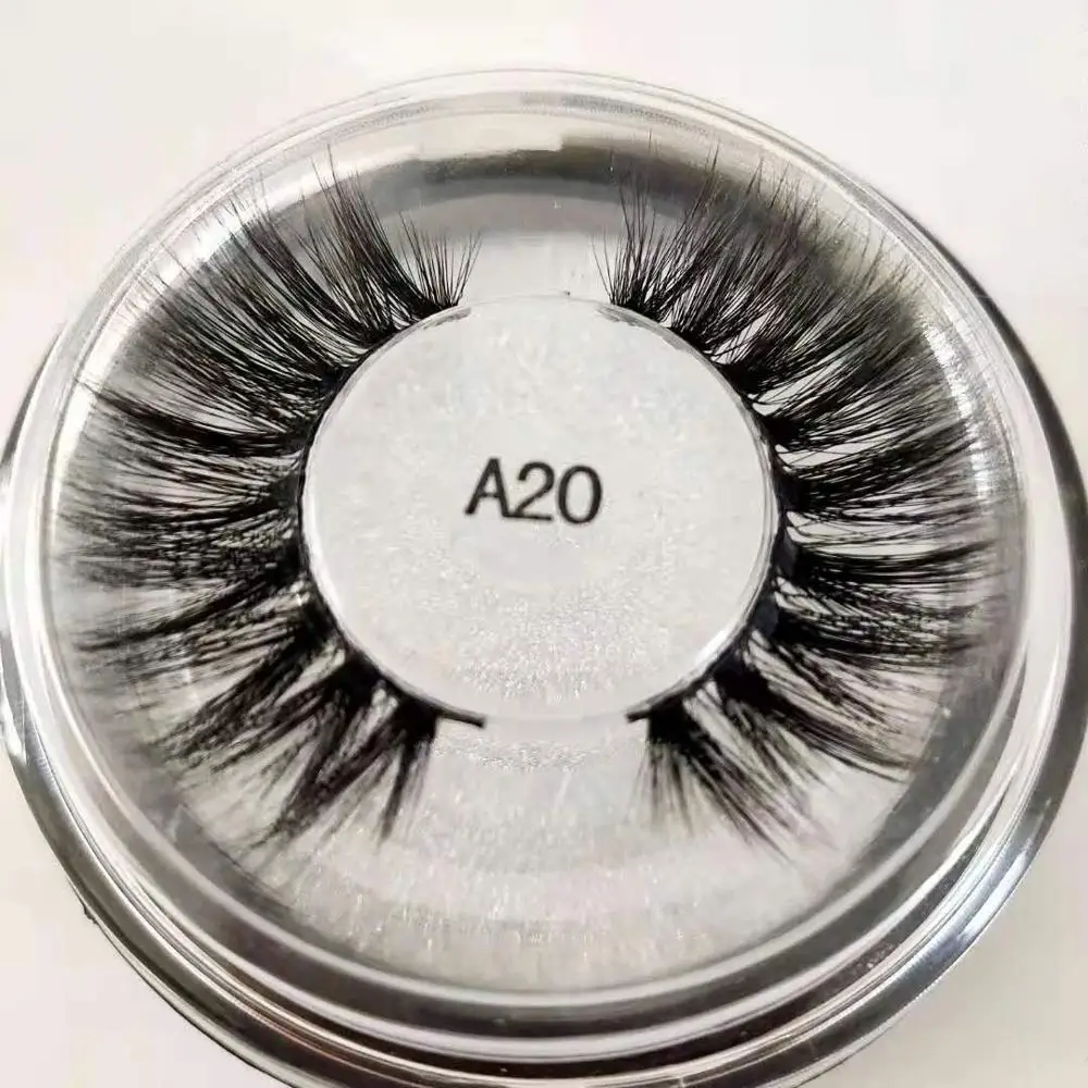 20mm Long 3D faux mink lashes extra length faux mink eyelashes Big ...