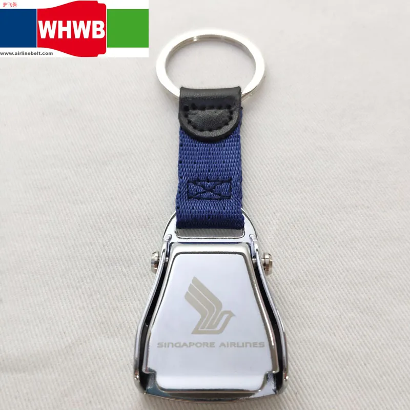 Singapore-airline-Shiny-finish-Airplane-seat-belt-buckle-keychain-gift ...