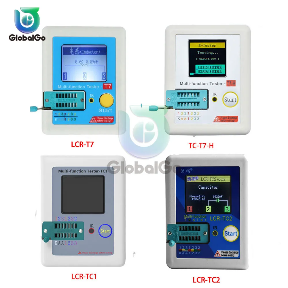 TC-T7-H-TCR-T7-LCR-TC1-LCR-TC2-Transistor-Tester-Multimeter-Colorful ...