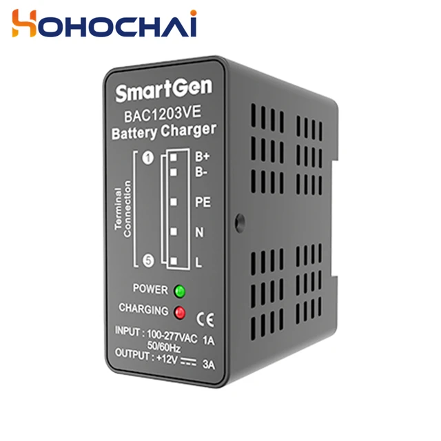Smartgen Bac1203Ve 3A 12 V Generátor Akkumulátor Töltő Intelligens Úszó ...