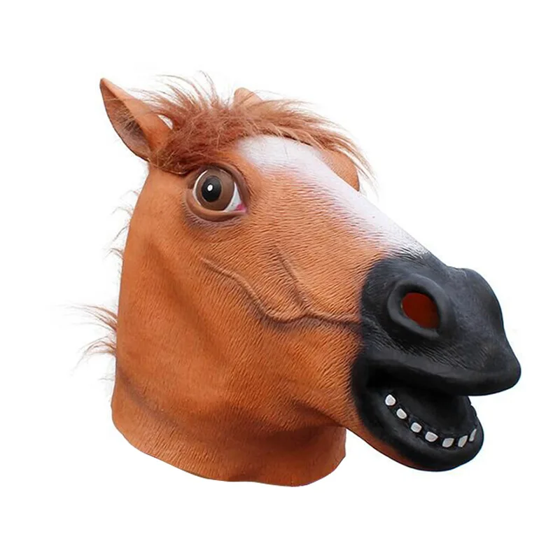 Eraspooky Realistic Animal Latex Mask Cosplay Halloween Costume Props ...