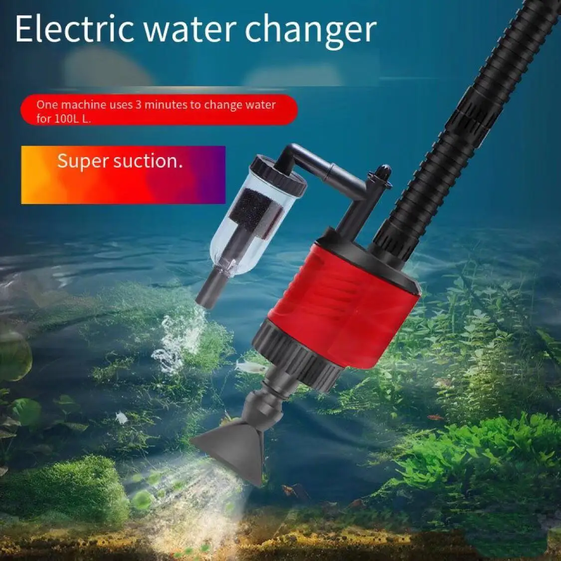 Fish-tank-electric-water-changer-fecal-suction-pump-cleaner-change ...