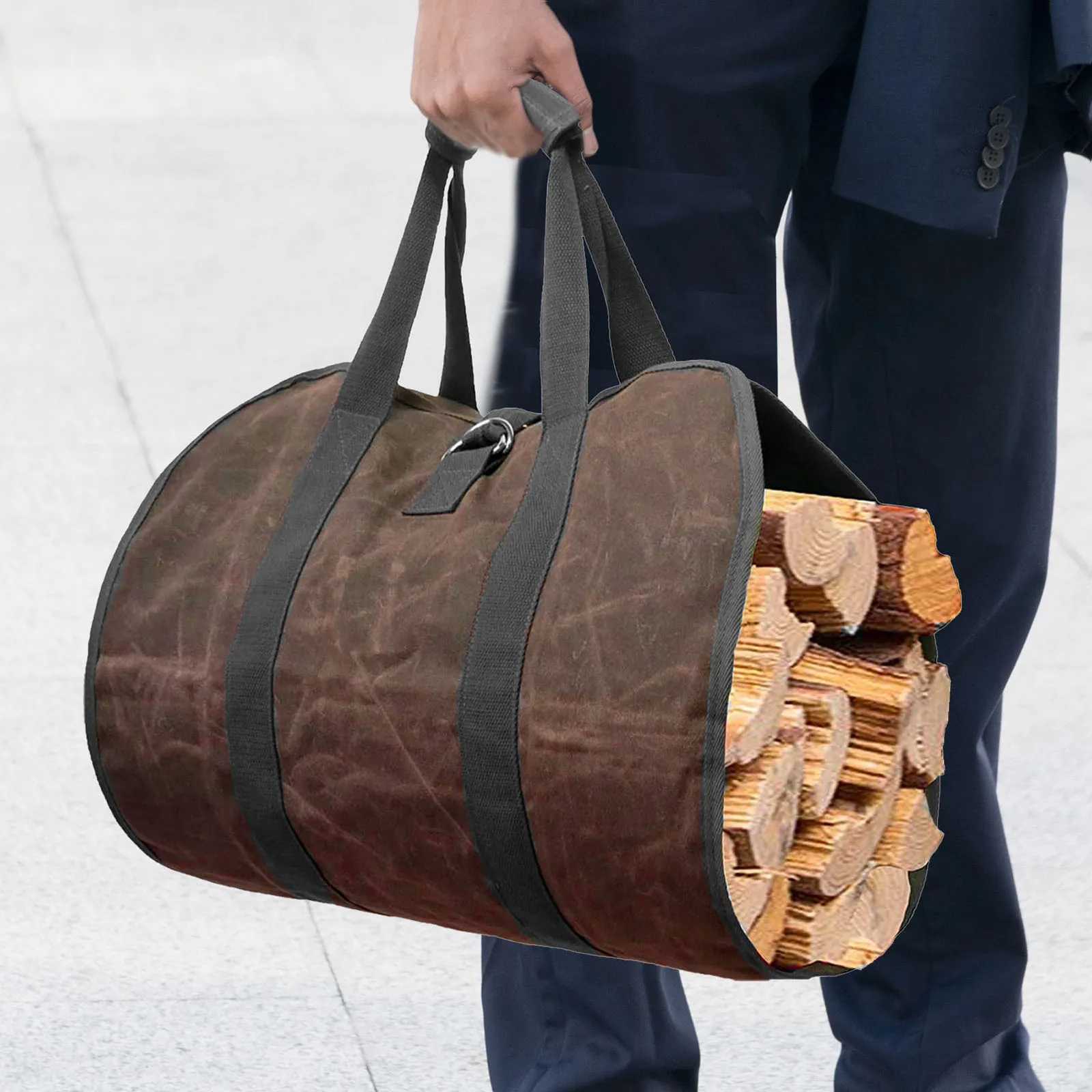 High-Quality-Supersized-Canvas-Firewood-Carrier-Log-Carrying-Bag-Wood ...
