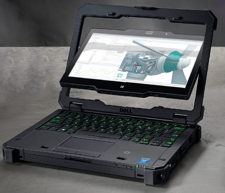 Used Extreme Rugged Laptop 12 Inch Three-proof Touch Screen Dell ...