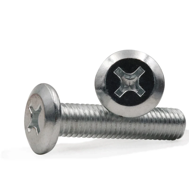 20pcs M6 Phillips round head beveled screws cross flat headel ...